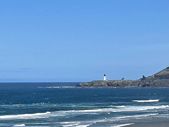 The payoff for choosing Newport—a lighthouse view that reminds you why Oregon's coast deserves every mile of your journey.