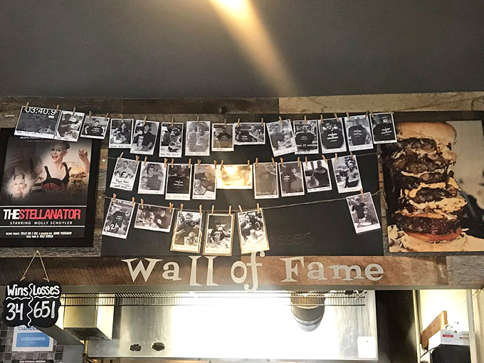 The Wall of Fame&mdash;where burger champions and food celebrities have paid homage to the beef that conquered their hearts and stretched their stomachs.