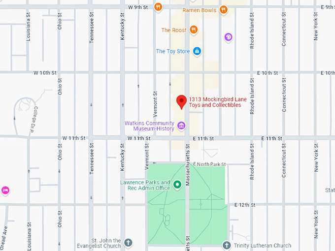 16 1313 mockingbird lane toys and collectibles map