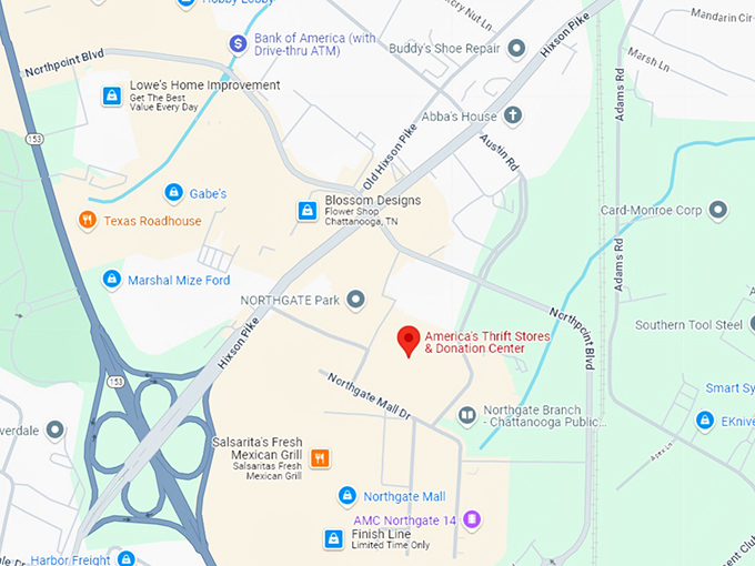 16 america's thrift stores & donation center map