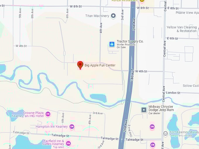 16 big apple fun center map
