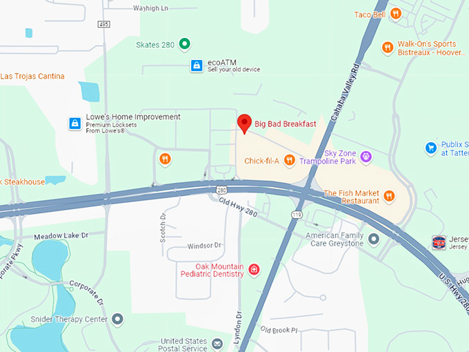 16 big bad breakfast map