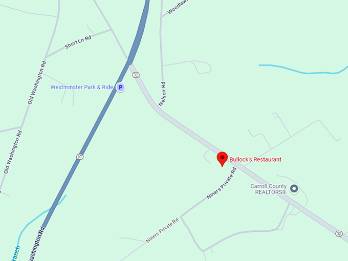 16 bullock's restaurant map