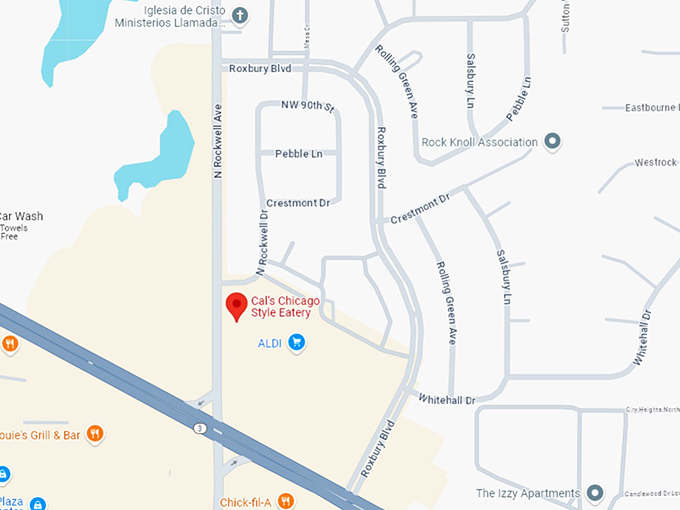 16 cal's chicago style eatery map