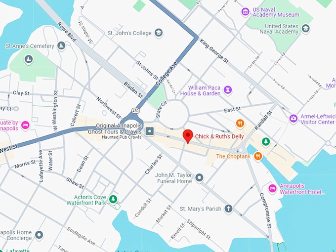 16 chick & ruth's delly map
