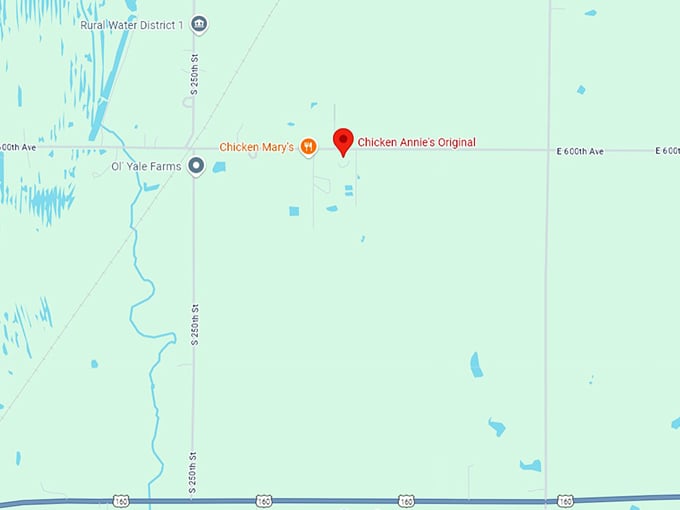 16 chicken annie's original map