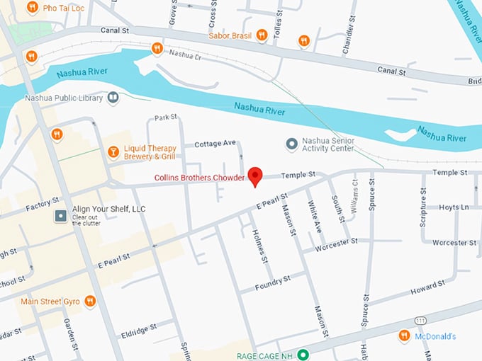 16 collins brothers chowder map