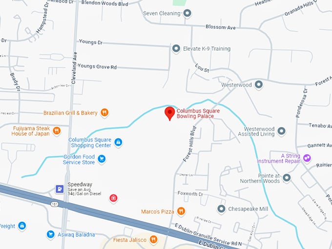 16 columbus square bowling palace map