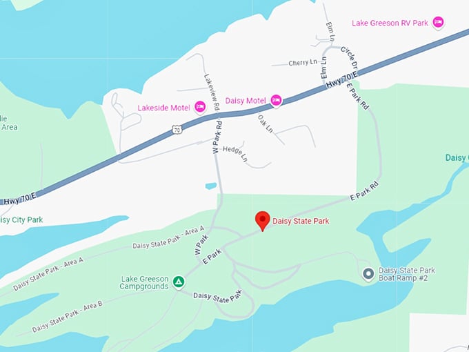 16 daisy state park map