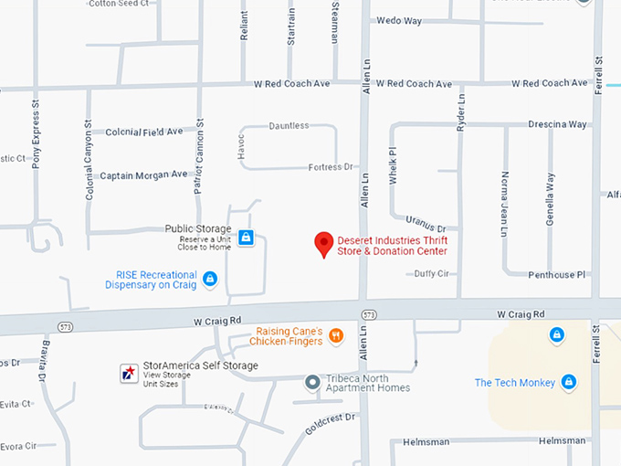 16 deseret industries thrift store & donation center map