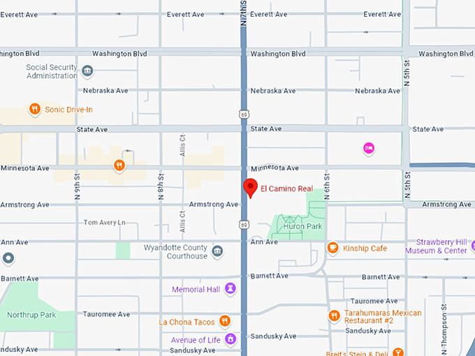 16 el camino real map