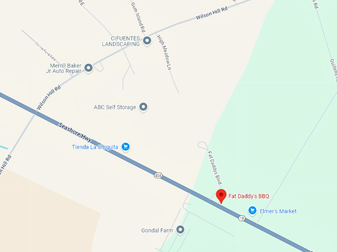 16 fat daddy's bbq map