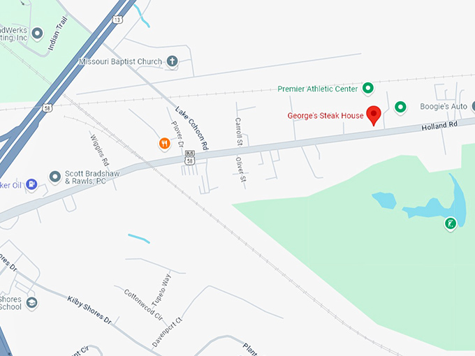 16 george's steak house map