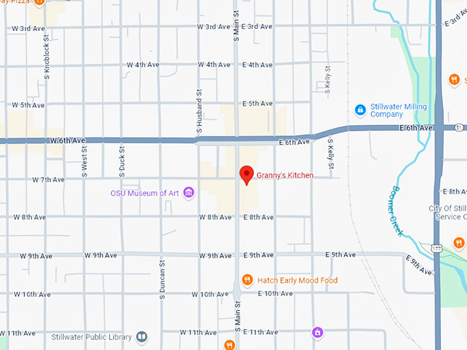 16 granny's kitchen map