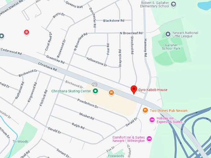 16 gyro kebab house map
