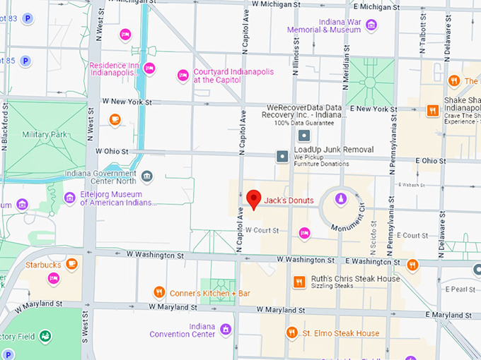 16 jack's donuts map