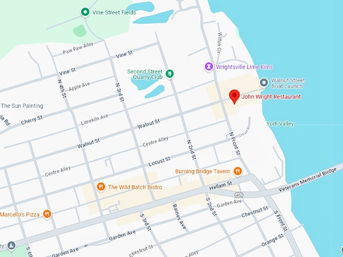 16 john wright restaurant map