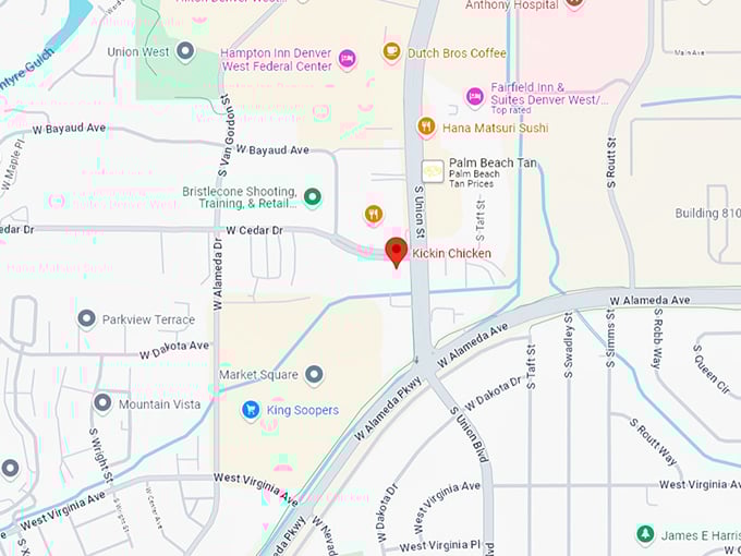 16 kickin chicken map