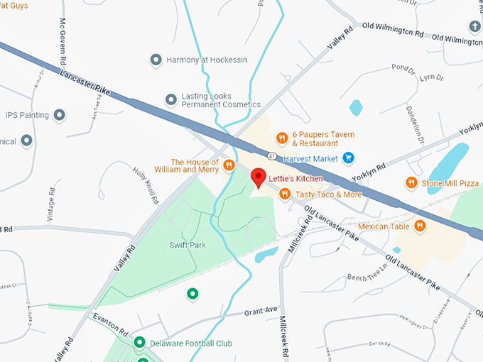 16 lettie's kitchen map