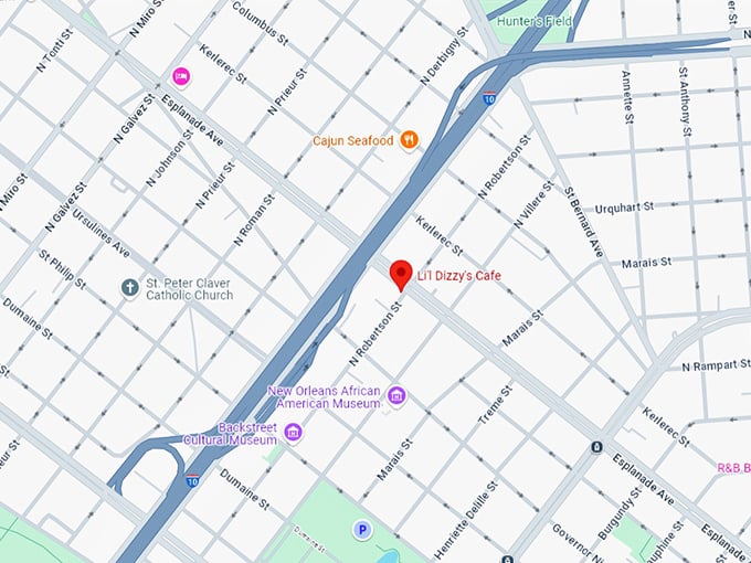 16 li'l dizzy's cafe map