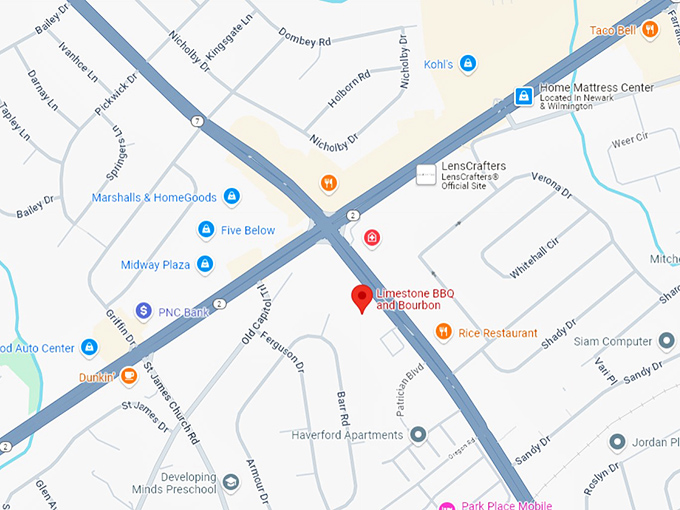 16 limestone bbq and bourbon map