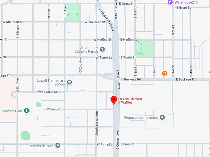 16 lolo's chicken & waffles map
