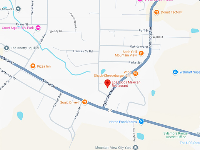 16 los locos mexican restaurant map