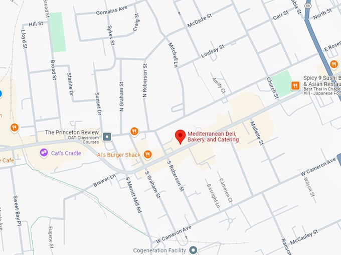 16 mediterranean deli, bakery, and catering map