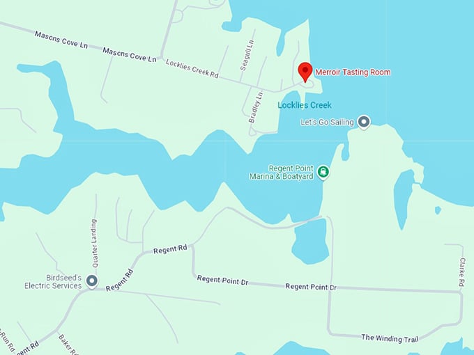 16 merroir tasting room map