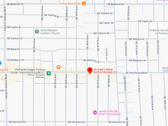 16 michael's italian beef & sausage co. map