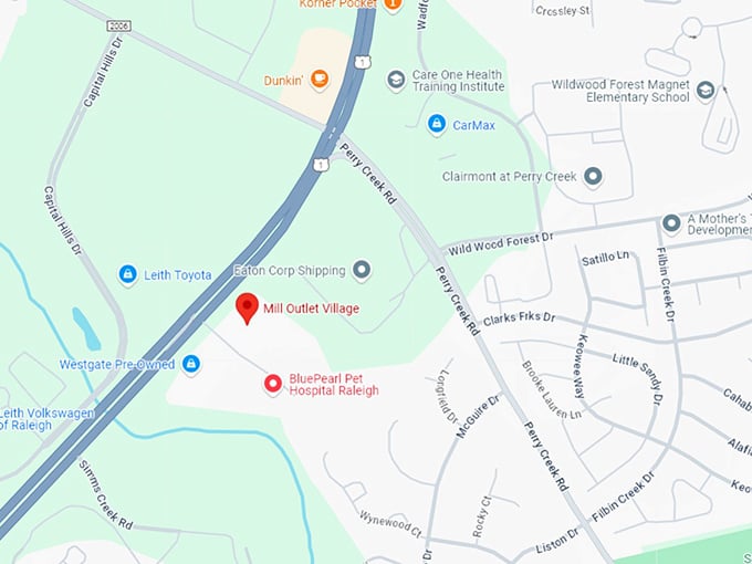 16 mill outlet village map