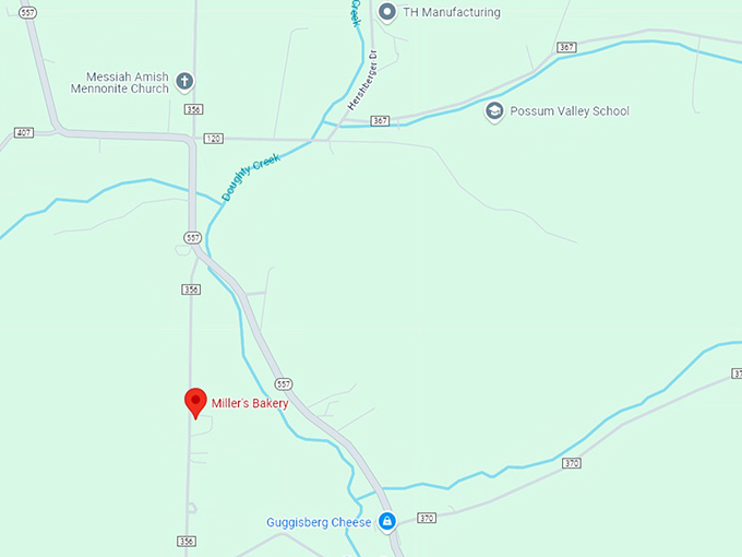 16 miller's bakery map