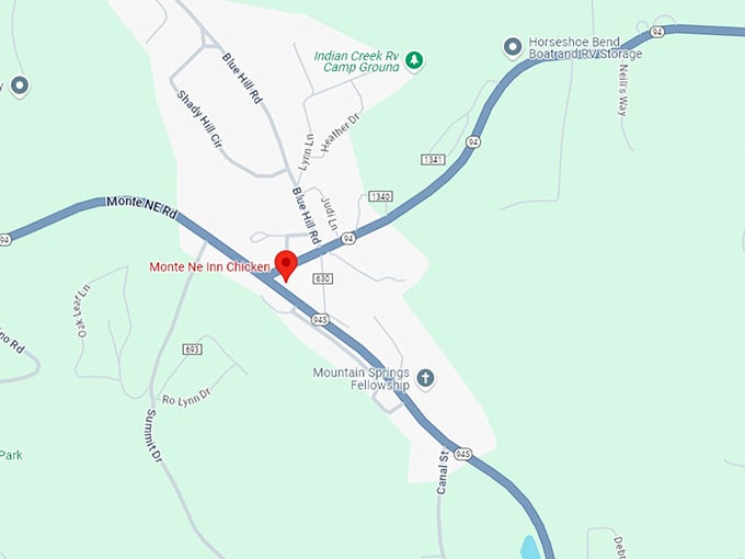 16 monte ne inn chicken map