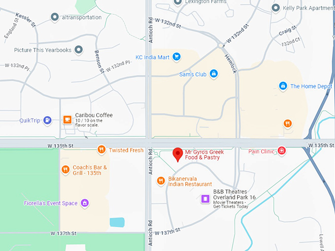 16 mr gyro's greek food & pastry map