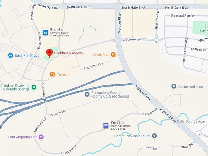 16 overdrive raceway map