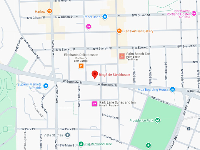 16 ringside steakhouse map