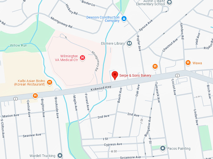 16 serpe & sons bakery map