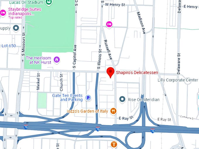 16 shapiro's delicatessen map