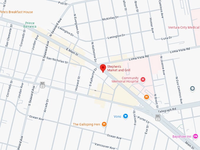 16 stephen's market and grill map