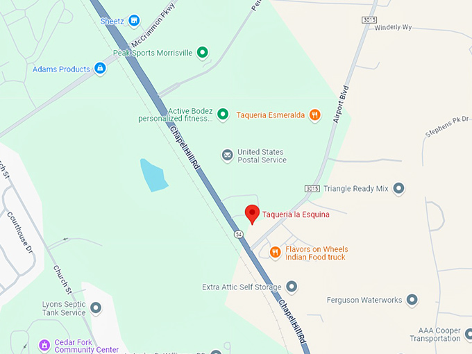 16 taqueria la esquina map