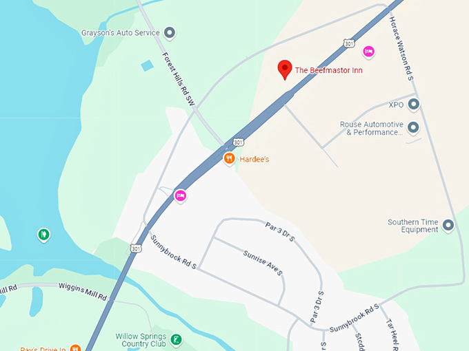 16 the beefmastor inn map