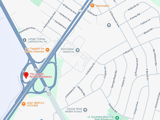 16 the legend restaurant&bakery map