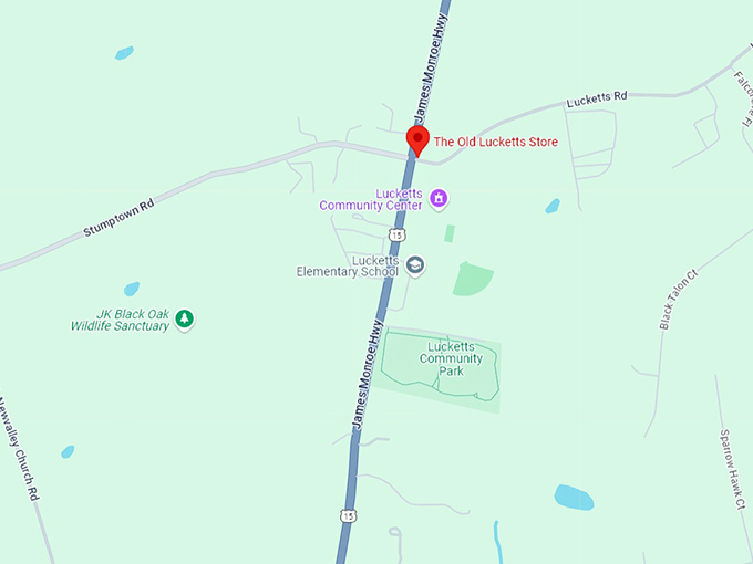 16 the old lucketts store map