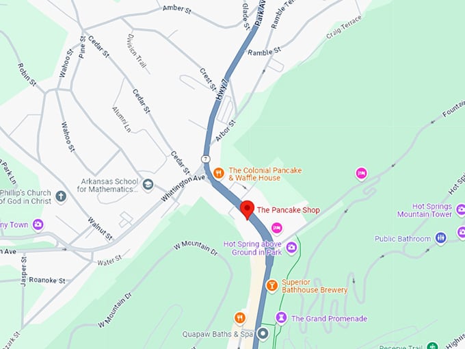 16 the pancake shop map