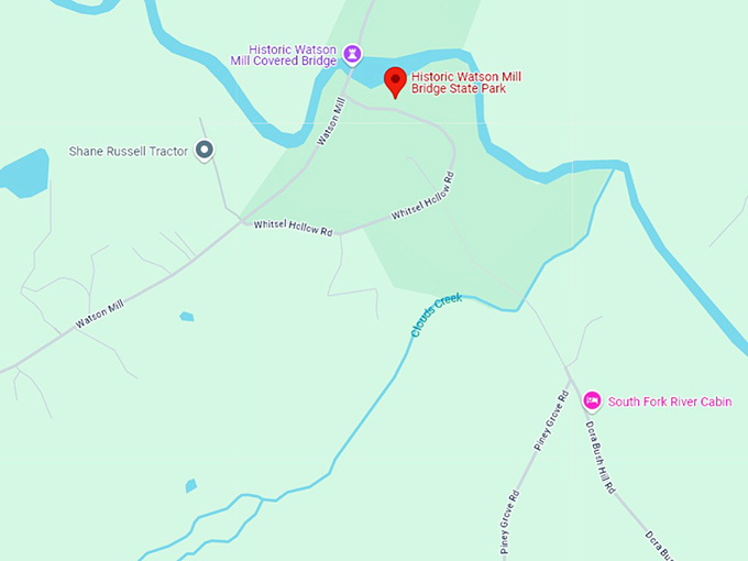 16 watson mill bridge state park map