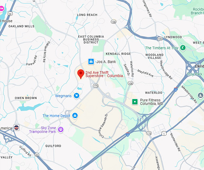 16. 2nd ave thrift superstore columbia, md map
