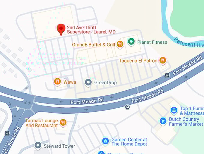 16. 2nd ave thrift superstore laurel, md map