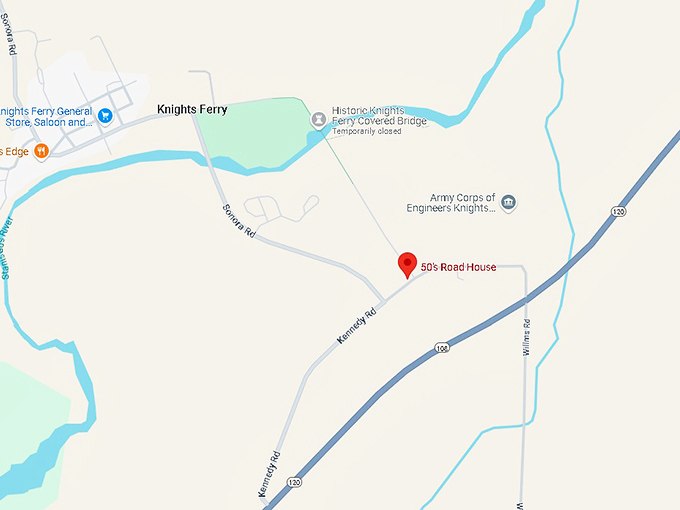 16. 50's road house map