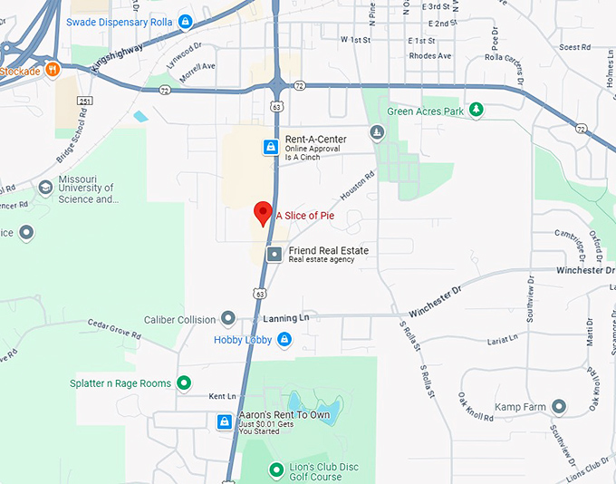 16. a slice of pie map