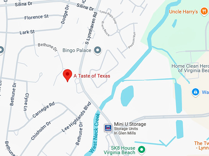 16. a taste of texas map